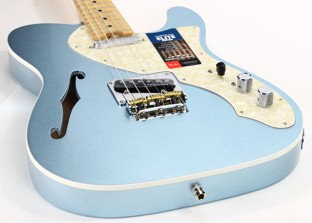 2016 Fender USA American Elite Telecaster Thinline - MYSTIC BLUE ICE ...