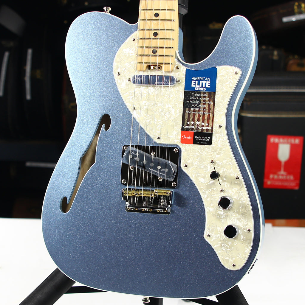 2016 Fender USA American Elite Telecaster Thinline - MYSTIC BLUE ICE ...
