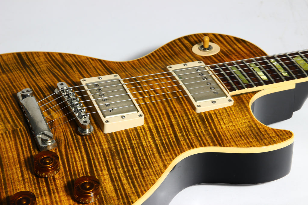 2008 Gibson Custom Shop Joe Perry BONEYARD '59 Les Paul Green Tiger Fl ...