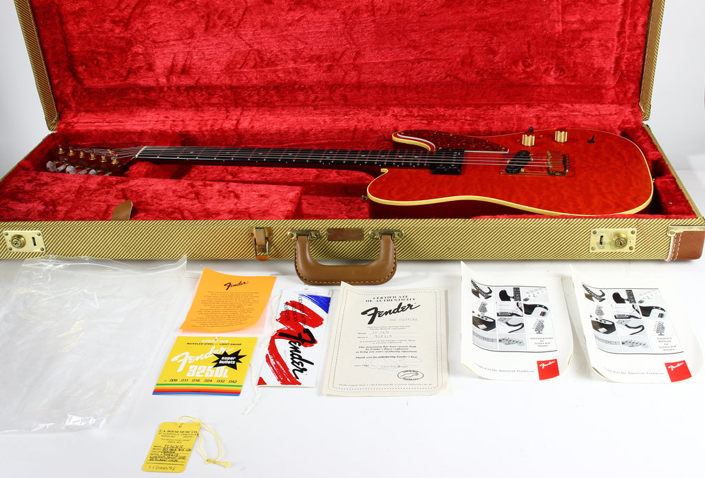 1992 Fender Custom Shop Set Neck Country Artist Telecaster QUILT Sunse ...