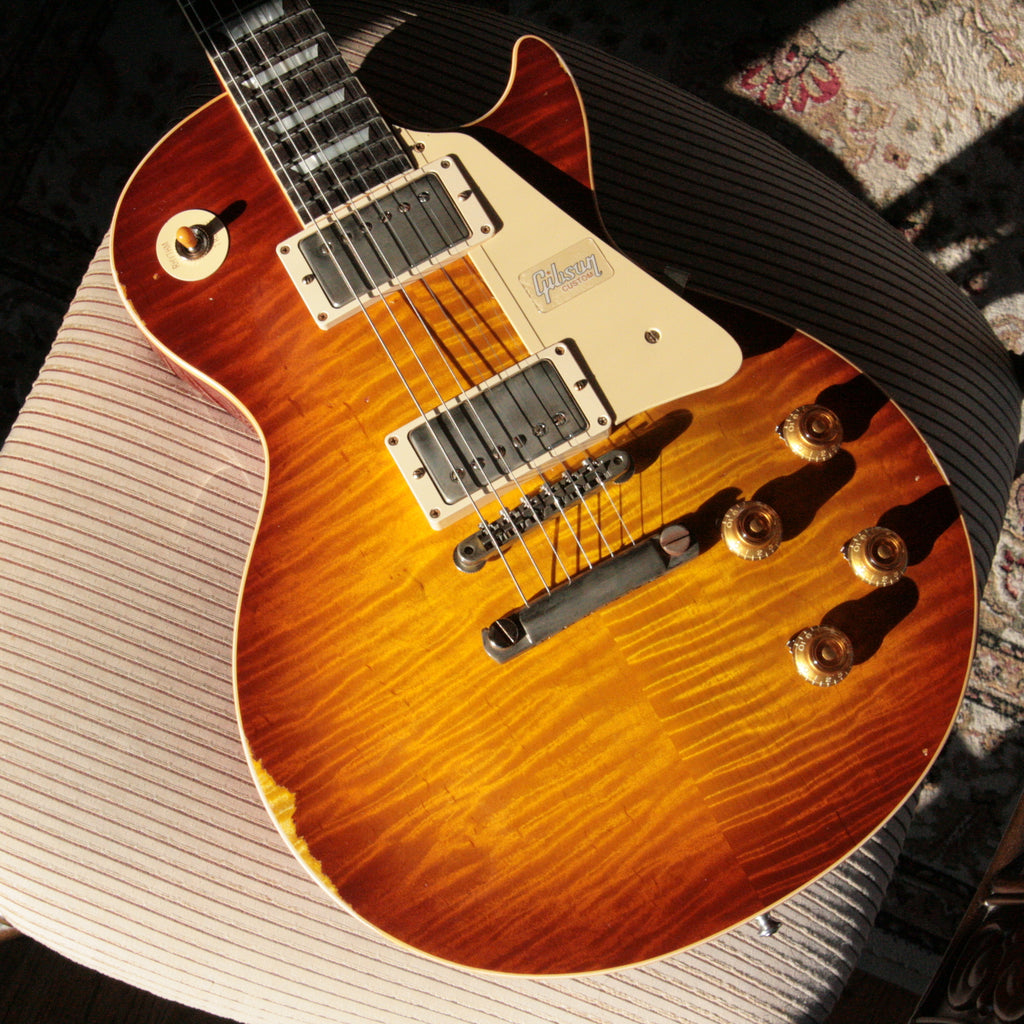 *SOLD* 2018 Gibson 1959 HEAVY AGED Iced Tea Les Paul Reissue! R9 59 Hi ...