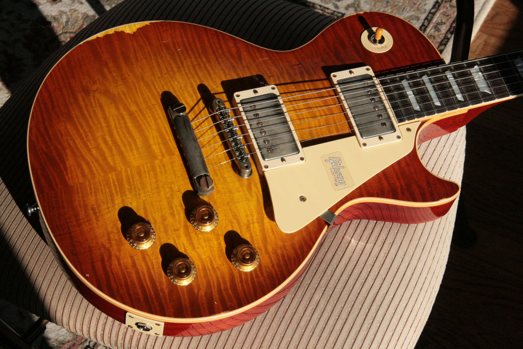 *SOLD* 2018 Gibson 1959 HEAVY AGED Iced Tea Les Paul Reissue! R9 59 Hi ...