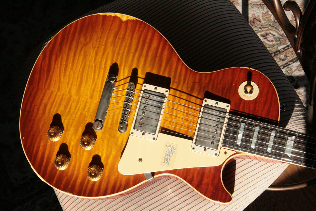 *SOLD* 2018 Gibson 1959 HEAVY AGED Iced Tea Les Paul Reissue! R9 59 Hi ...