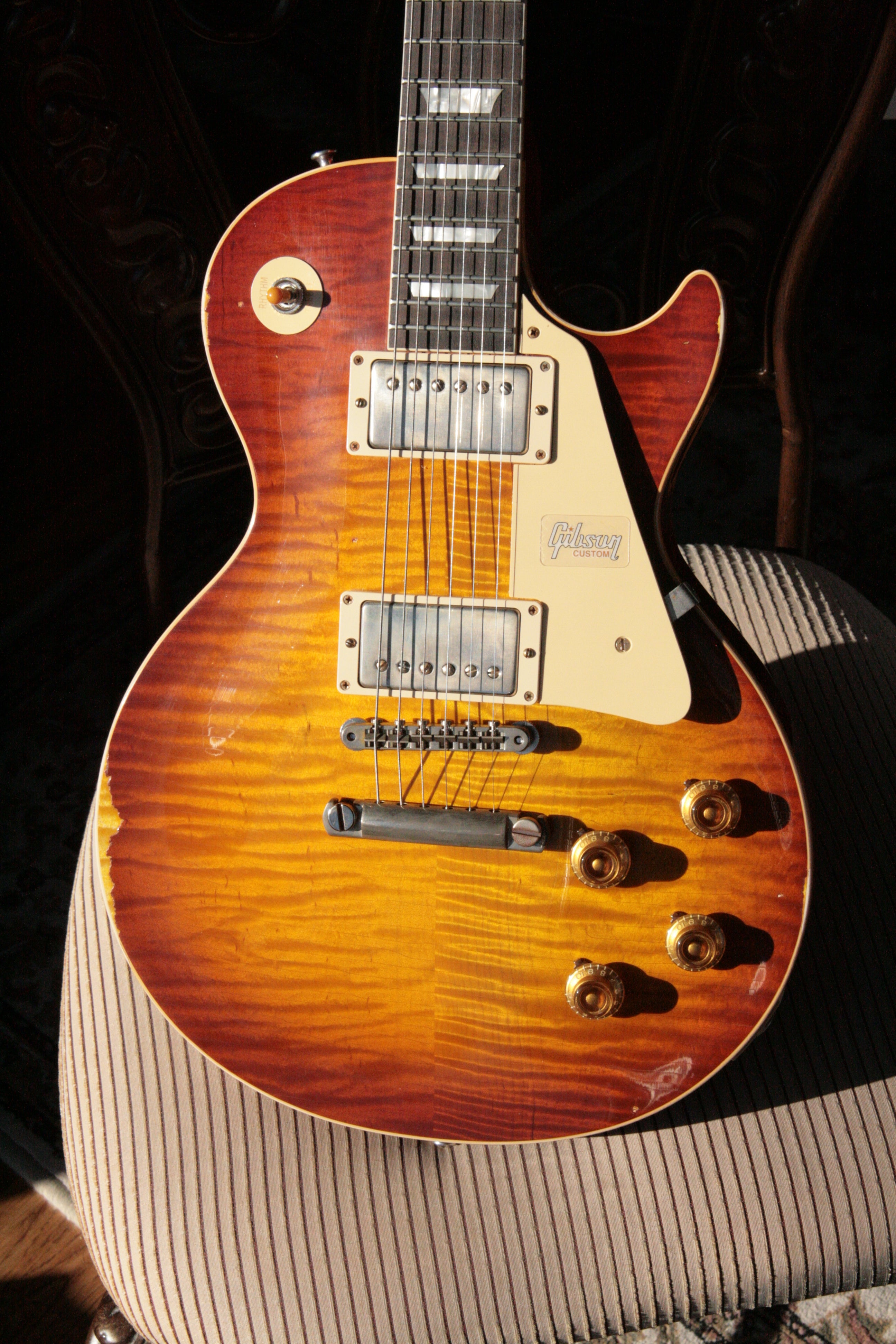 *SOLD* 2018 Gibson 1959 HEAVY AGED Iced Tea Les Paul Reissue! R9 59 Hi ...