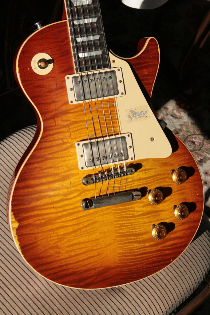 *SOLD* 2018 Gibson 1959 HEAVY AGED Iced Tea Les Paul Reissue! R9 59 Hi ...