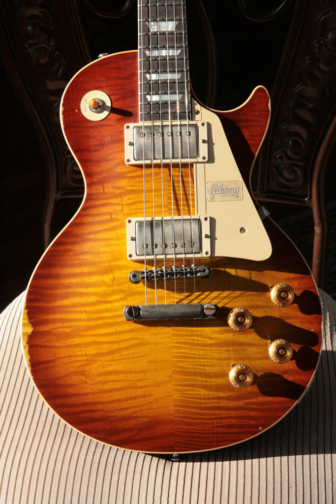 *SOLD* 2018 Gibson 1959 HEAVY AGED Iced Tea Les Paul Reissue! R9 59 Hi ...