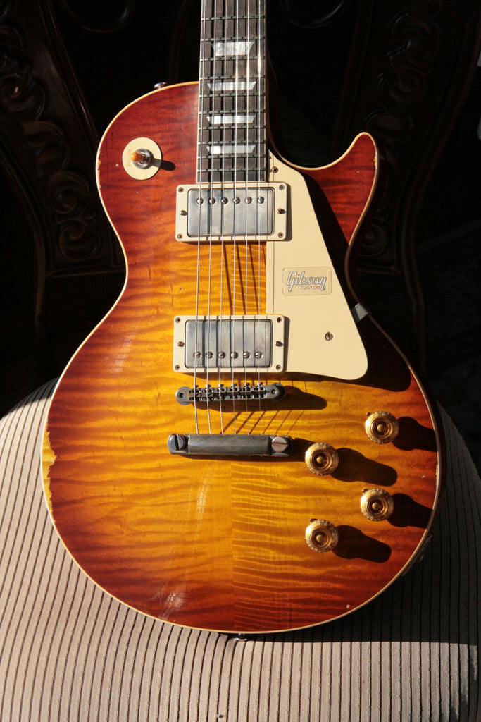 *SOLD* 2018 Gibson 1959 HEAVY AGED Iced Tea Les Paul Reissue! R9 59 Hi ...