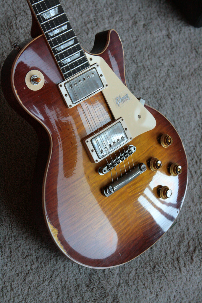 *SOLD* 2018 Gibson 1959 HEAVY AGED Iced Tea Les Paul Reissue! R9 59 Hi ...