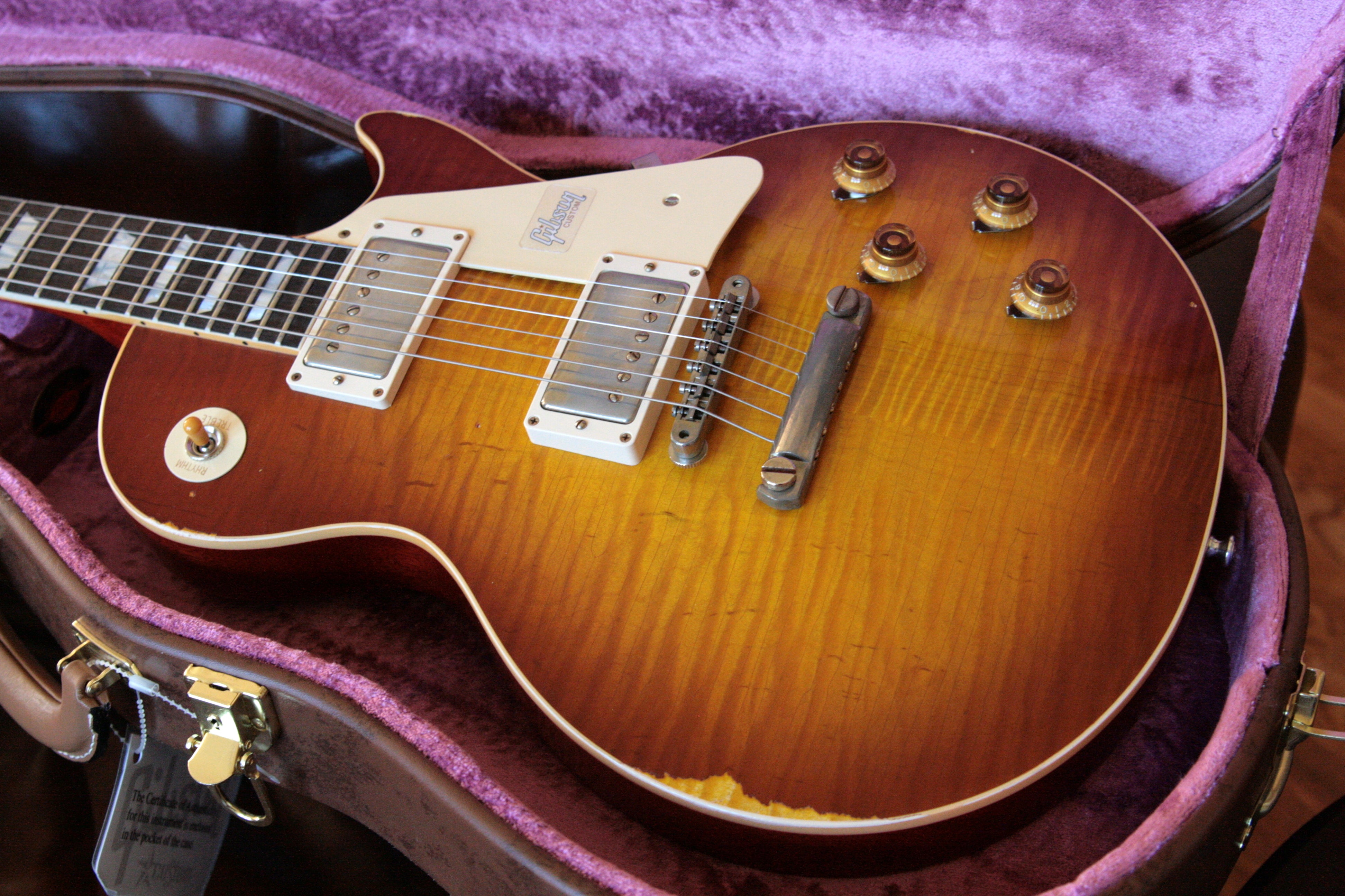 *SOLD* 2018 Gibson 1959 HEAVY AGED Iced Tea Les Paul Reissue! R9 59 Hi ...