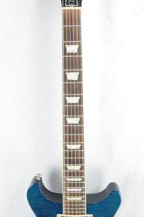 1998 Gibson Les Paul Standard Plus DC Teal Blue! Double Cut LP! Flamet ...