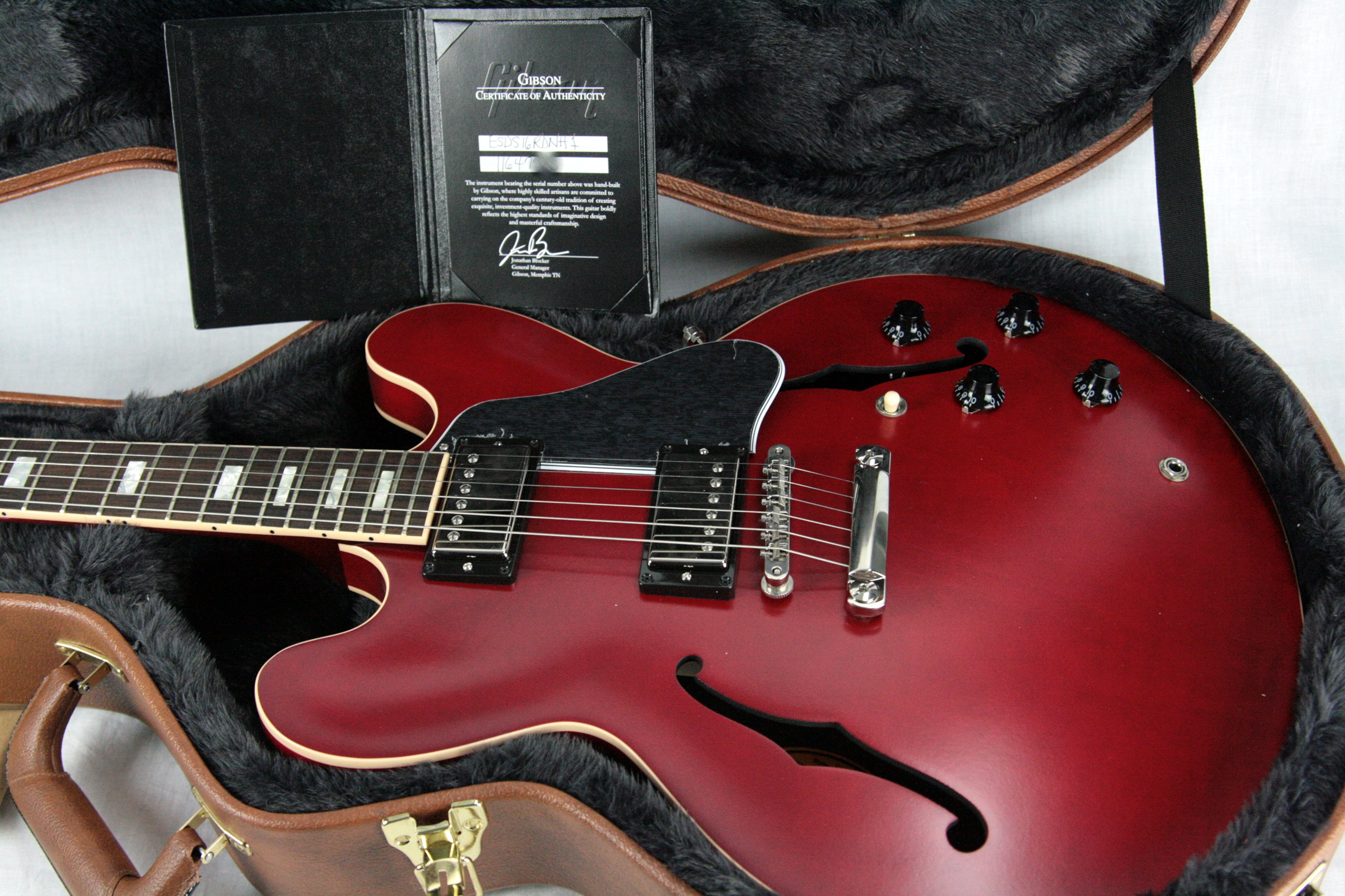 2017 Gibson Memphis ES-335 Satin Cherry Block Inlays! es335 – Kansas ...