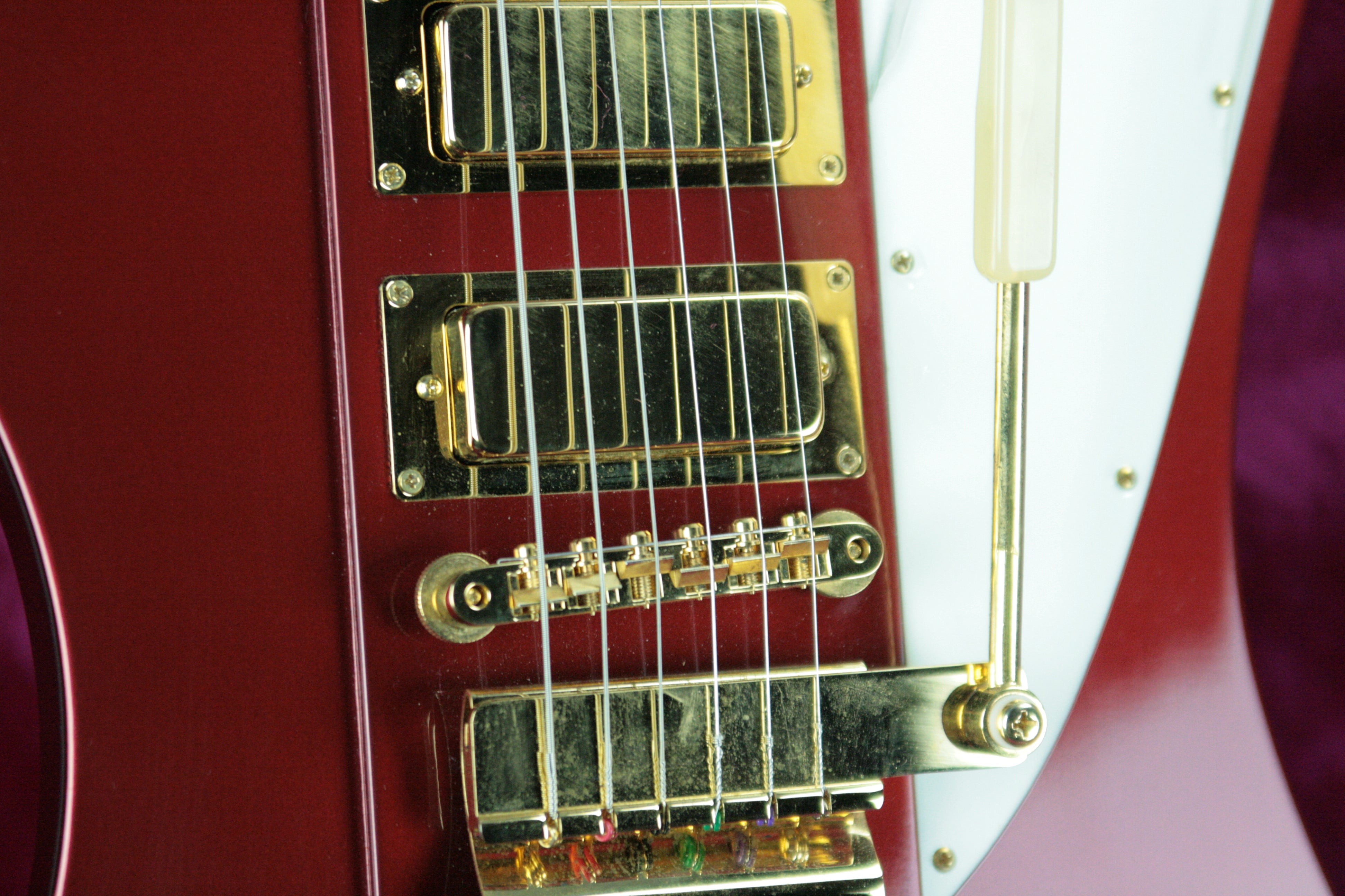 2003 Gibson Firebird VII Candy Apple Red EBONY Board Limited Maestro ...