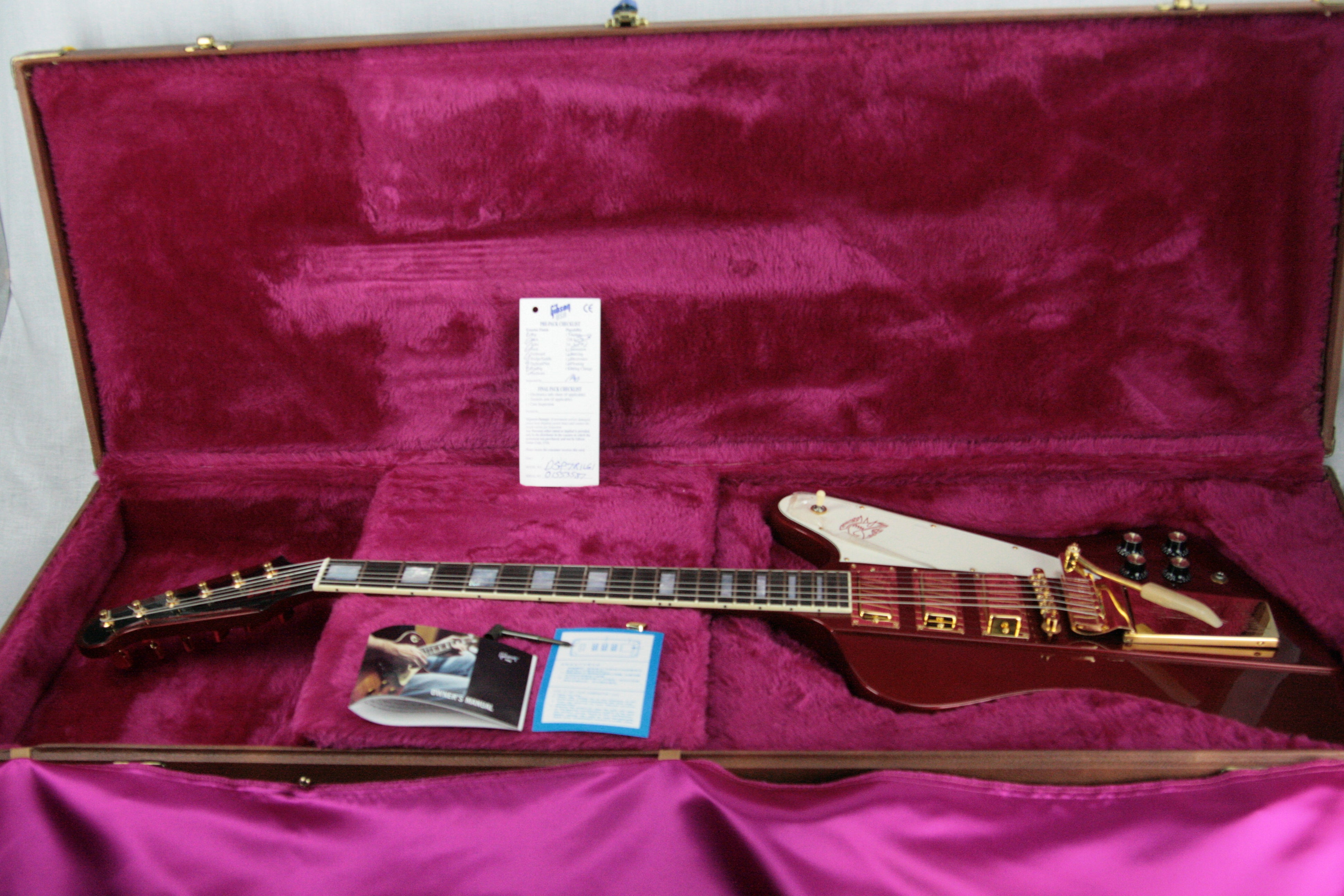 2003 Gibson Firebird VII Candy Apple Red EBONY Board Limited Maestro ...