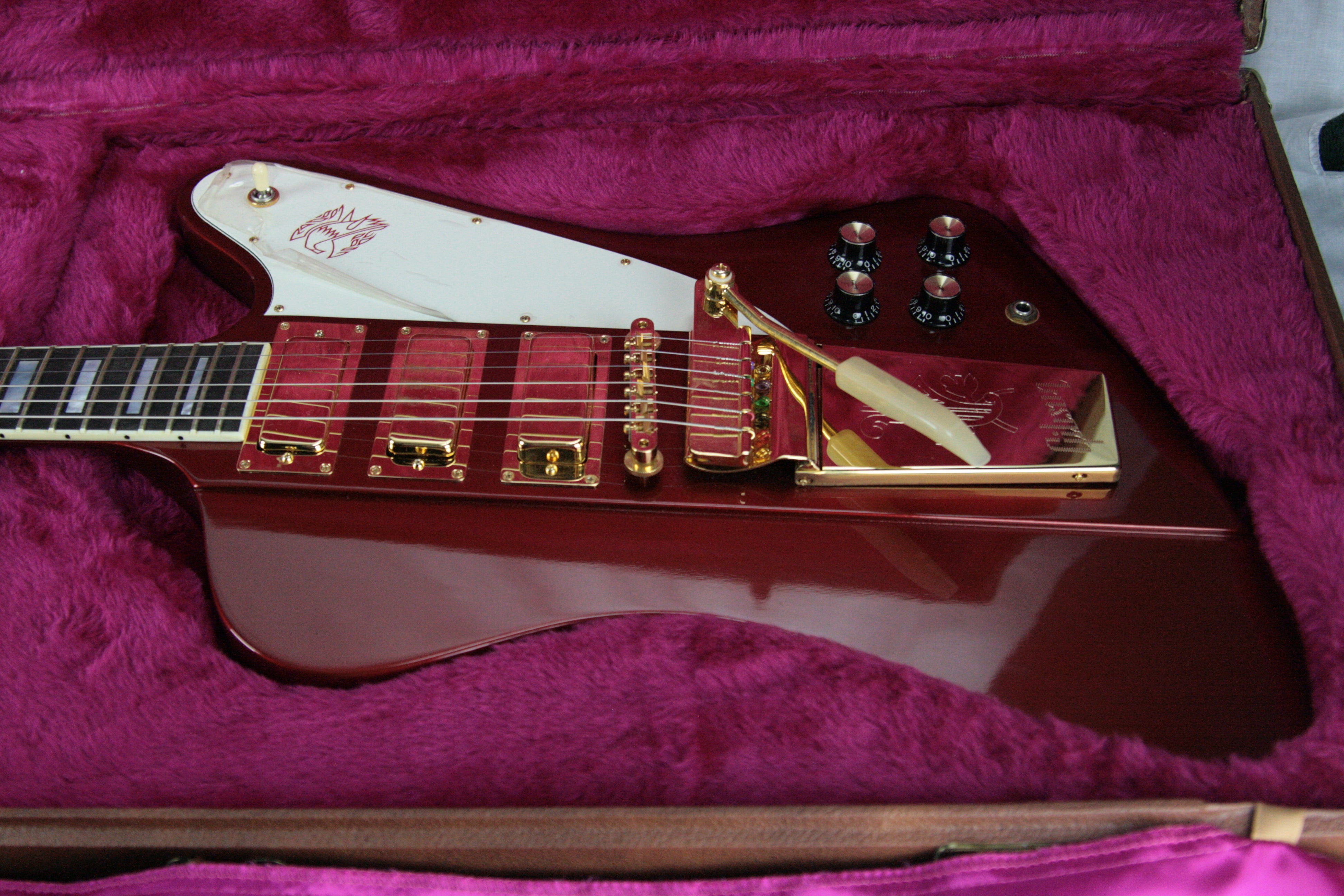 2003 Gibson Firebird VII Candy Apple Red EBONY Board Limited Maestro ...