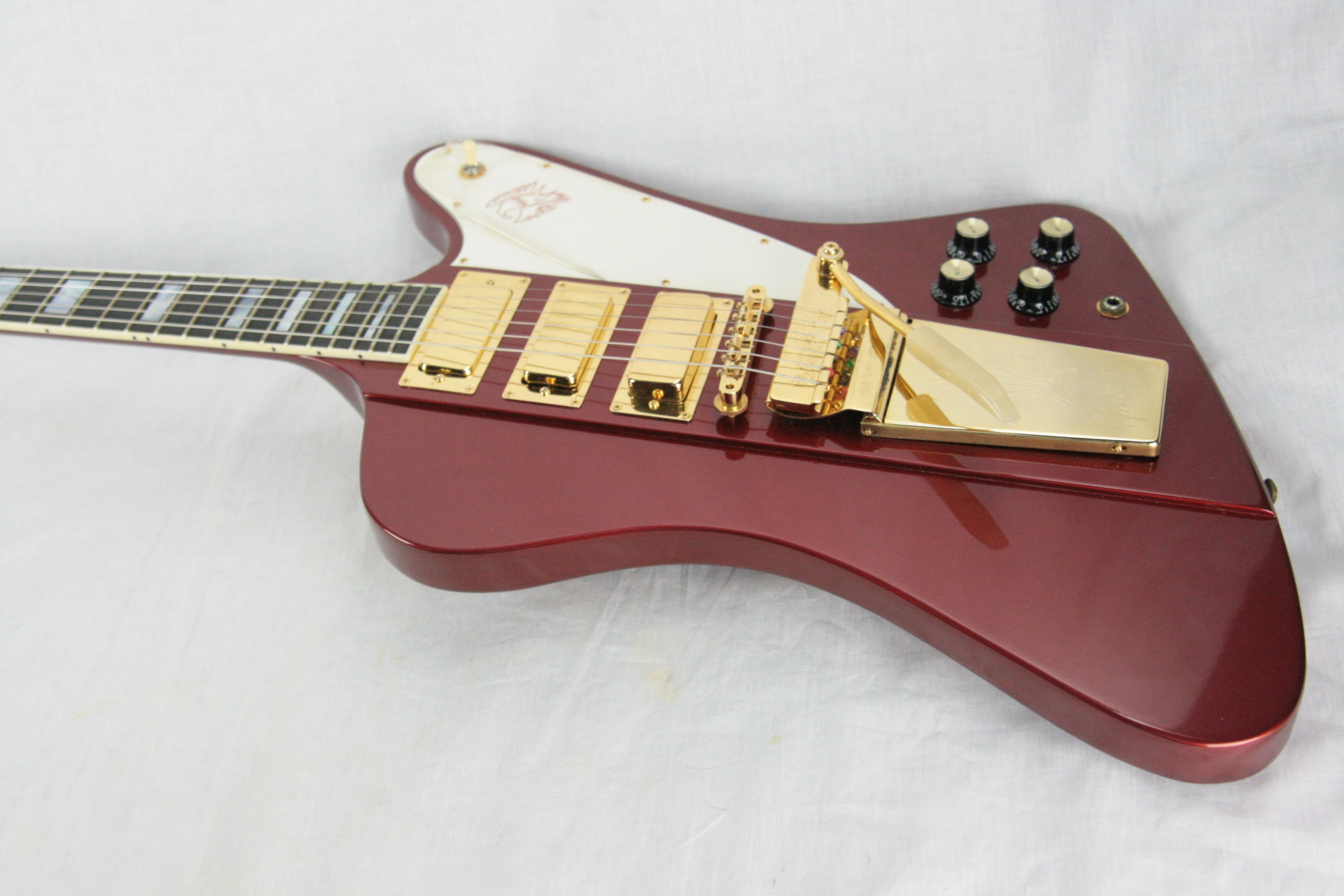 2003 Gibson Firebird VII Candy Apple Red EBONY Board Limited Maestro ...