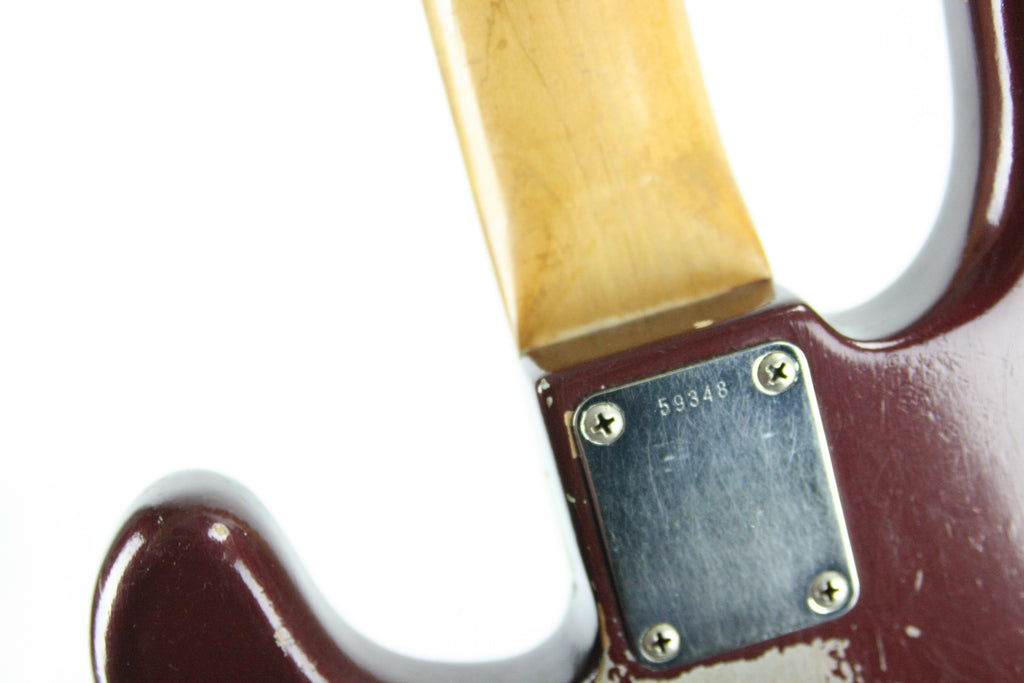 1961 Fender Precision Bass W Ohsc Slab Board Neck P Body Only Refin Kansas City Vintage Guitars