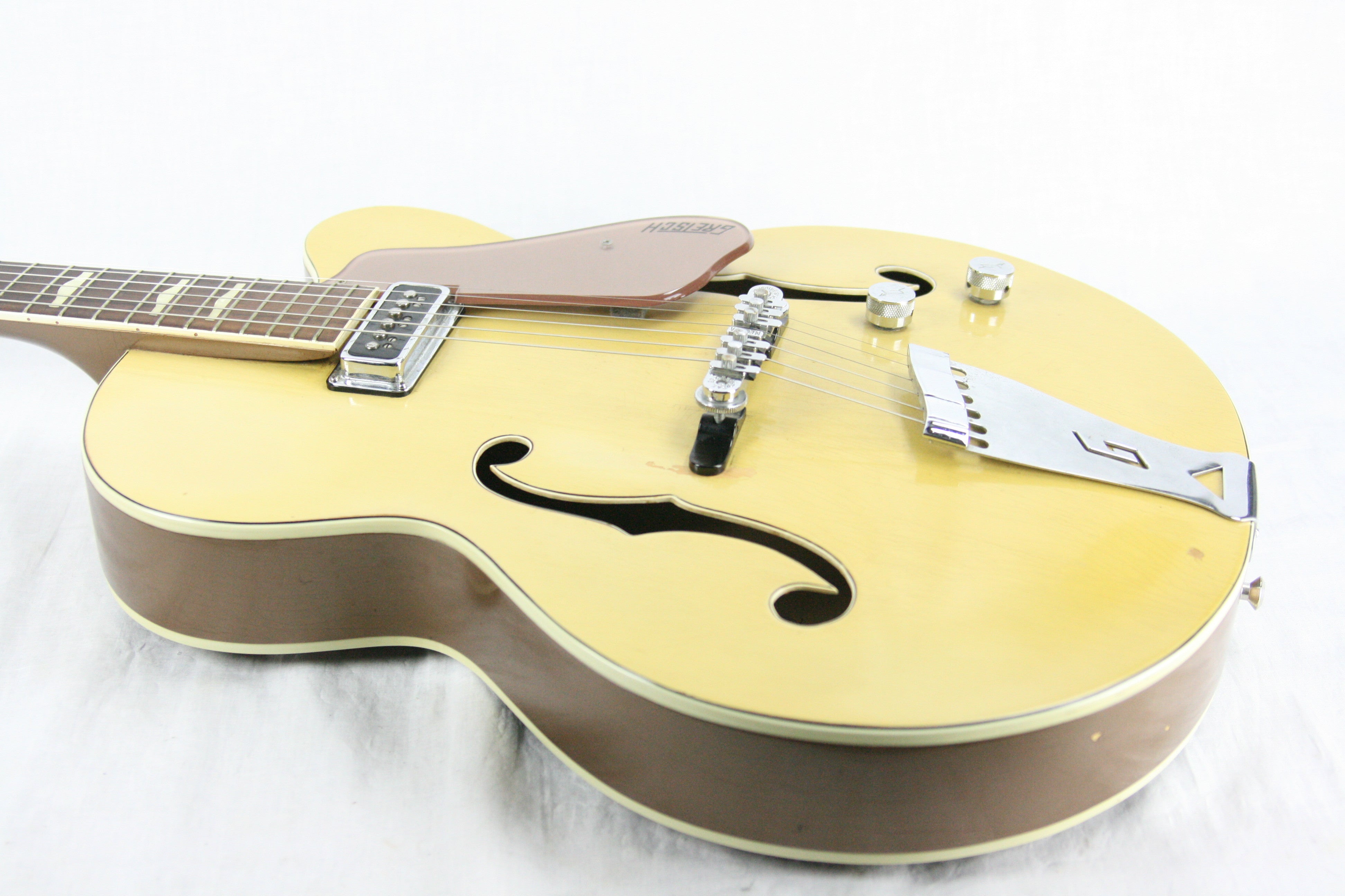c. 1957 Gretsch Streamliner Bamboo Yellow Copper Mist! Transitional El ...
