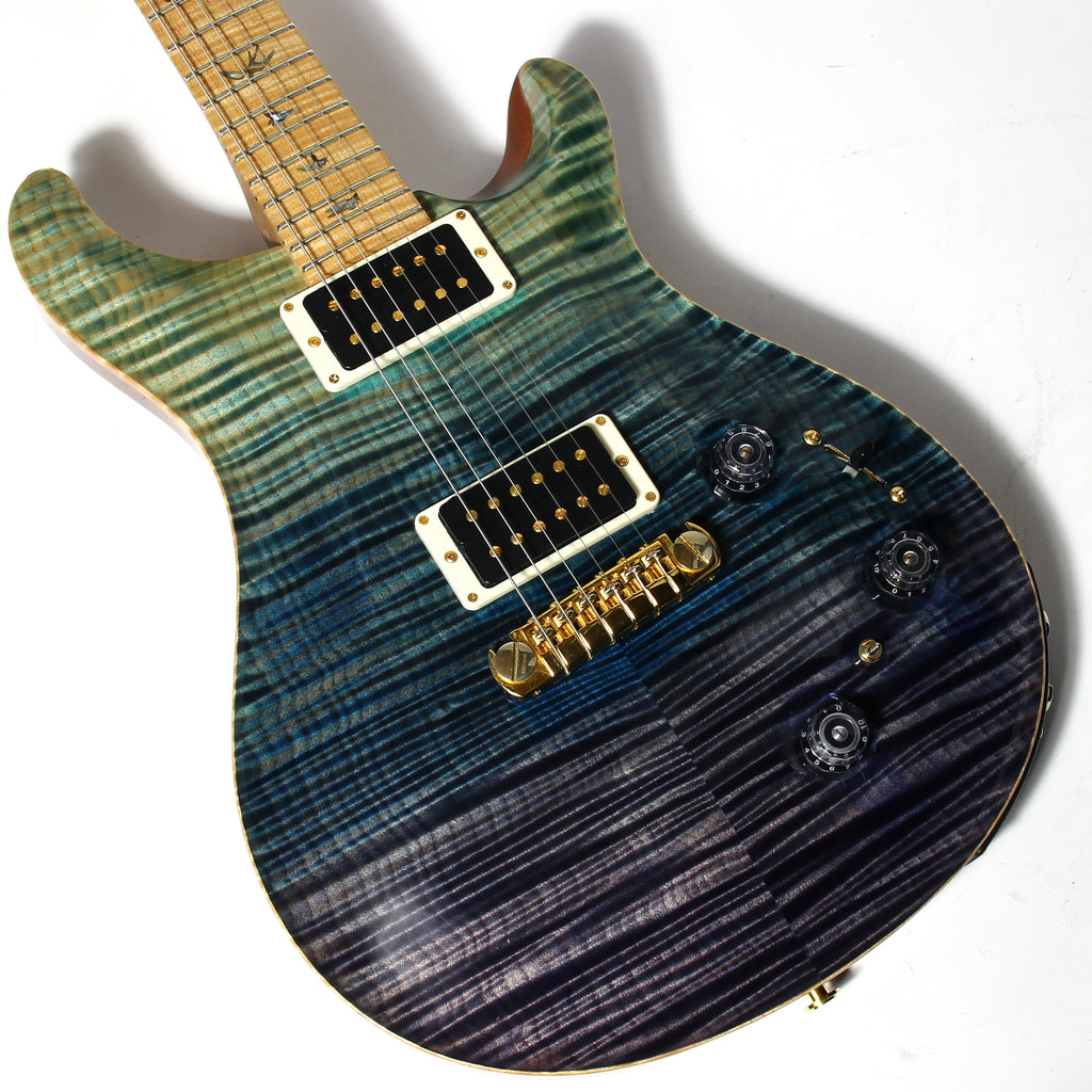 2012 PRS P22 Artist Package Piezo BLUE FADE -- Custom 22, CRAZY FLAMET ...
