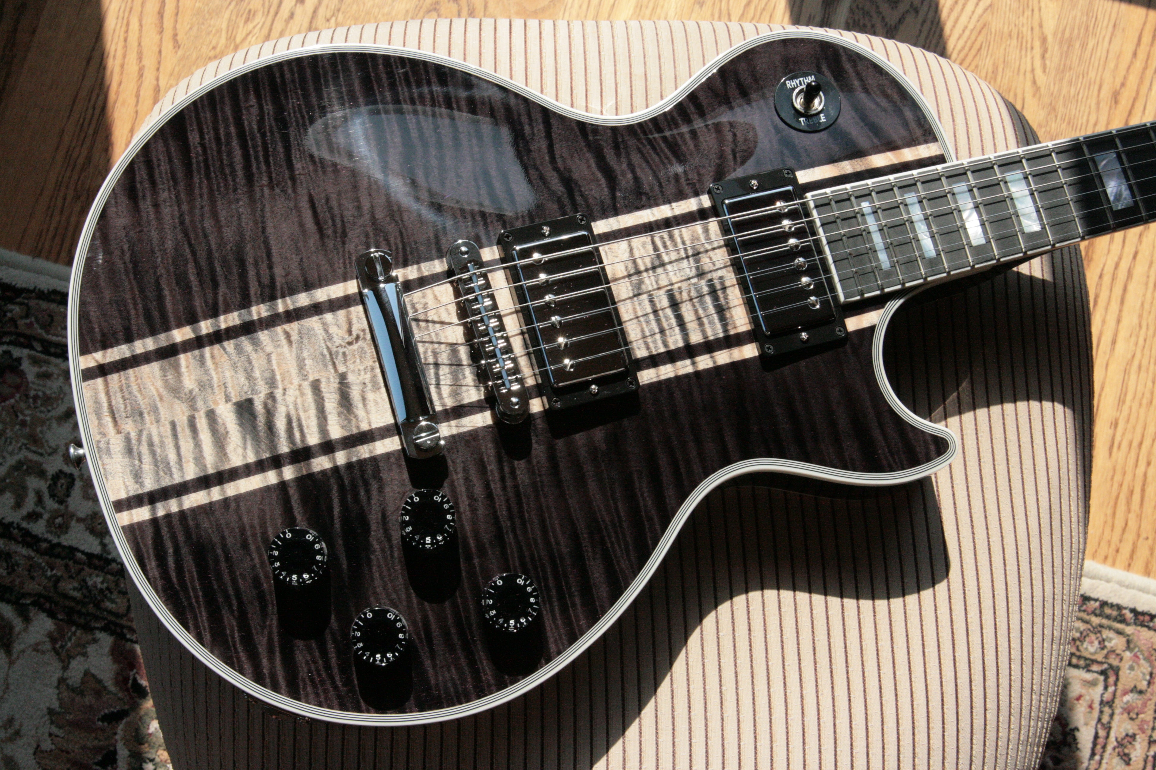 2018 Gibson Custom Shop Les Paul WHITE SCORPION! Flametop, Limited Blo ...