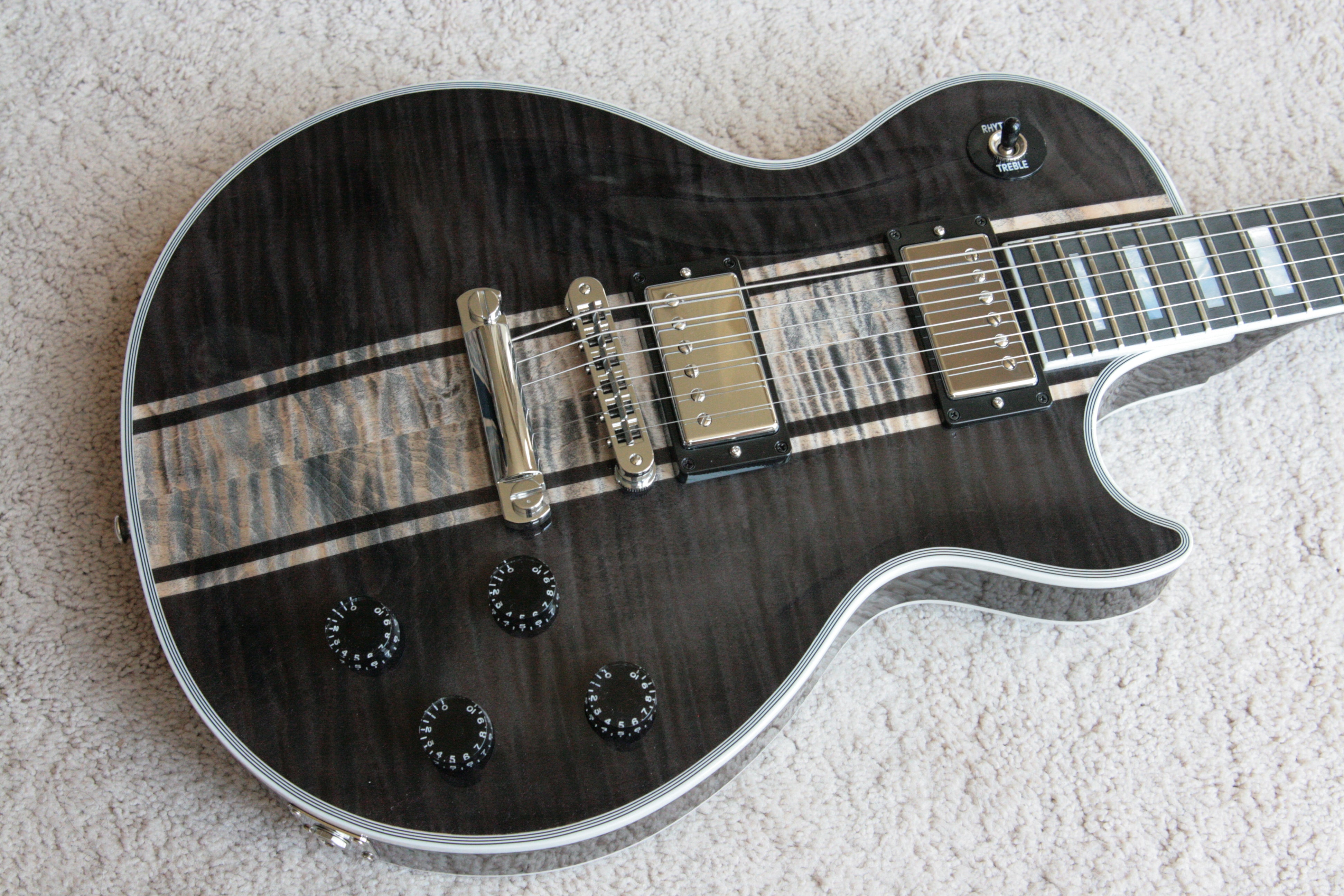 2018 Gibson Custom Shop Les Paul WHITE SCORPION! Flametop, Limited Blo ...