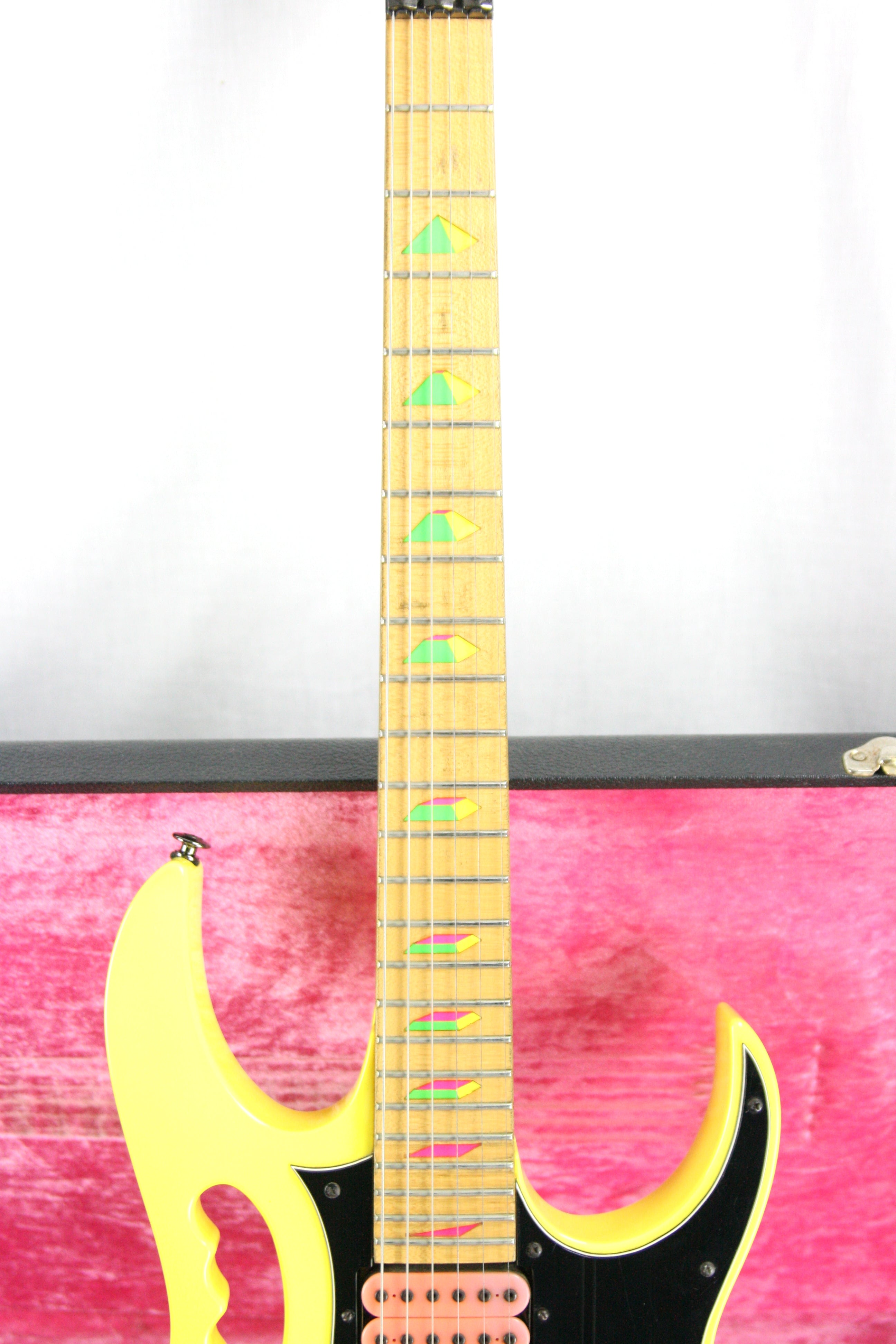 1990 Ibanez JEM 777 DY! Desert Sun Yellow w/ OHSC! JEM777DY Excellent ...
