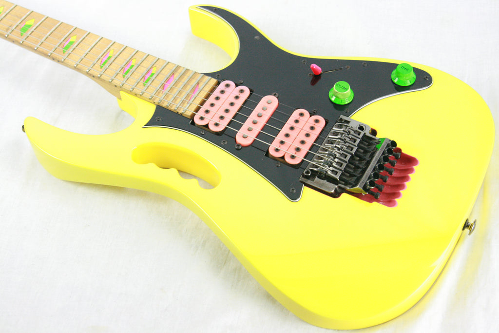 1990 Ibanez JEM 777 DY! Desert Sun Yellow w/ OHSC! JEM777DY Excellent ...