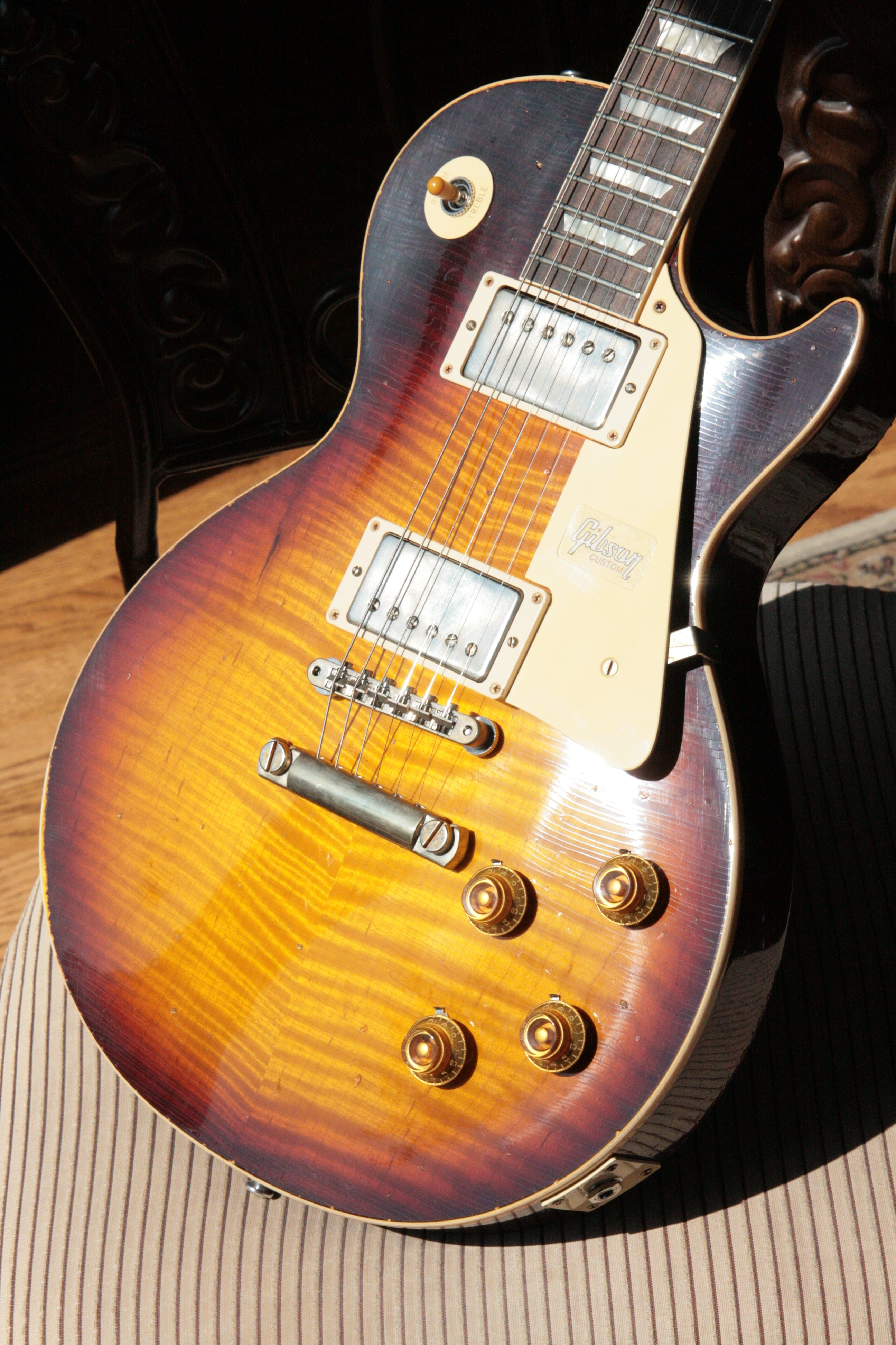 2018 Gibson 1959 HEAVY AGED Bourbon Burst Les Paul Reissue! R9 59 Duan ...