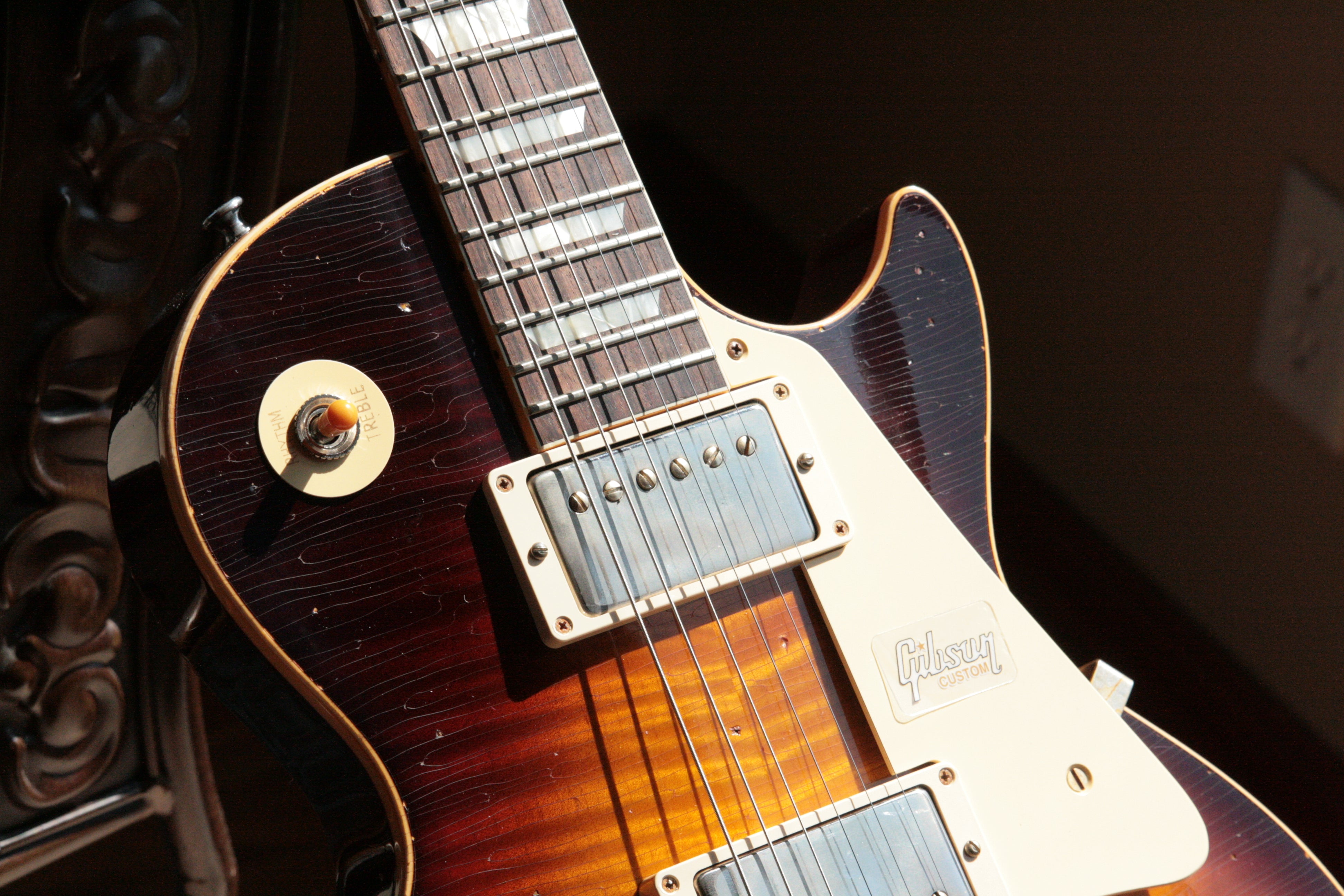 2018 Gibson 1959 HEAVY AGED Bourbon Burst Les Paul Reissue! R9 59 Duan ...