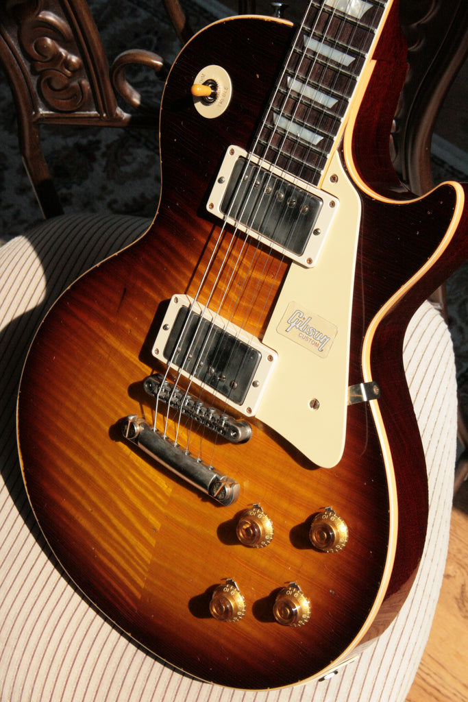 2018 Gibson 1959 HEAVY AGED Bourbon Burst Les Paul Reissue! R9 59 Duan ...