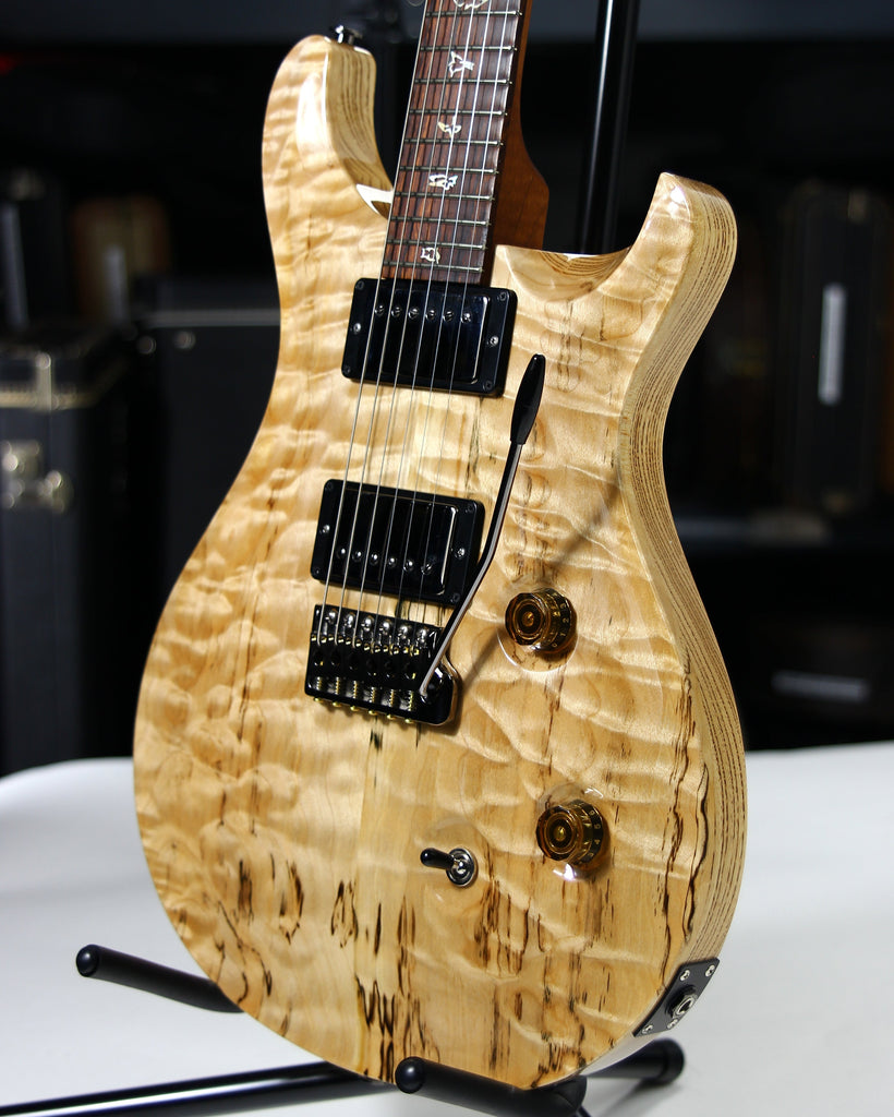 2021 PRS Wood Library Custom 24 QUILT 10 TOP Torrefied Maple Neck Natu ...