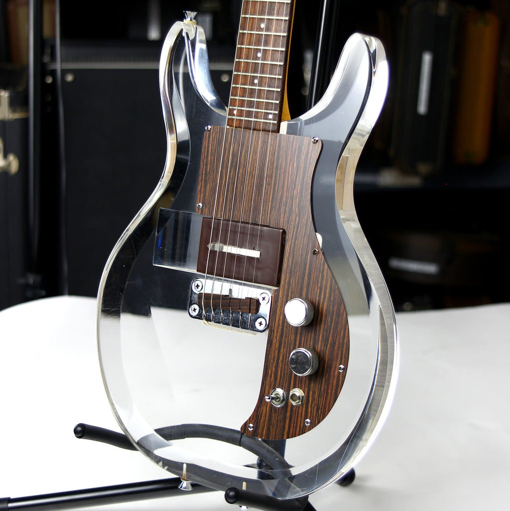 1971 Electra 2246 Phantom Ampeg Dan Armstrong Lucite Clear Electric Gu ...