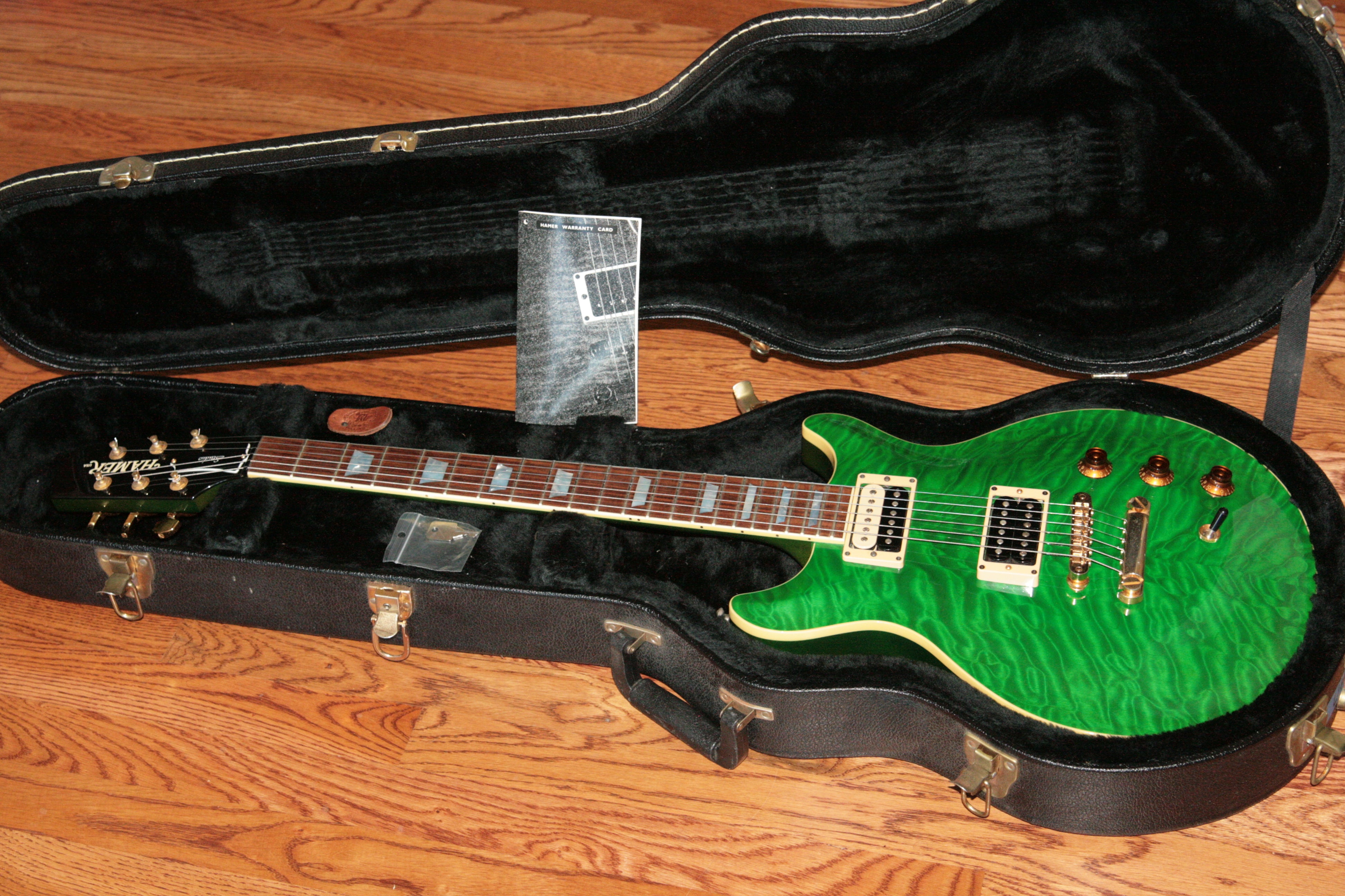 RARE 2001 Hamer USA Studio Custom in Emerald Green Custom Color! w/ OH ...