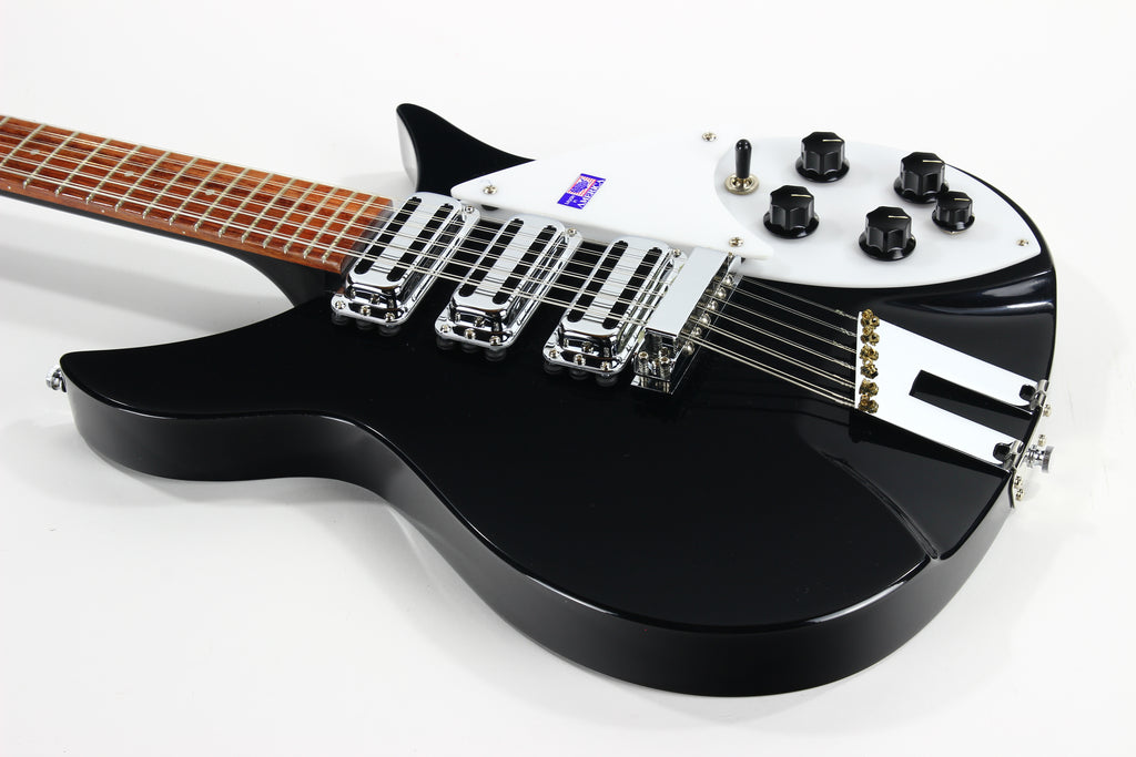 *SOLD* RARE 1999 Rickenbacker 325/12v63 Jetglo Black -- 12-String 325v ...