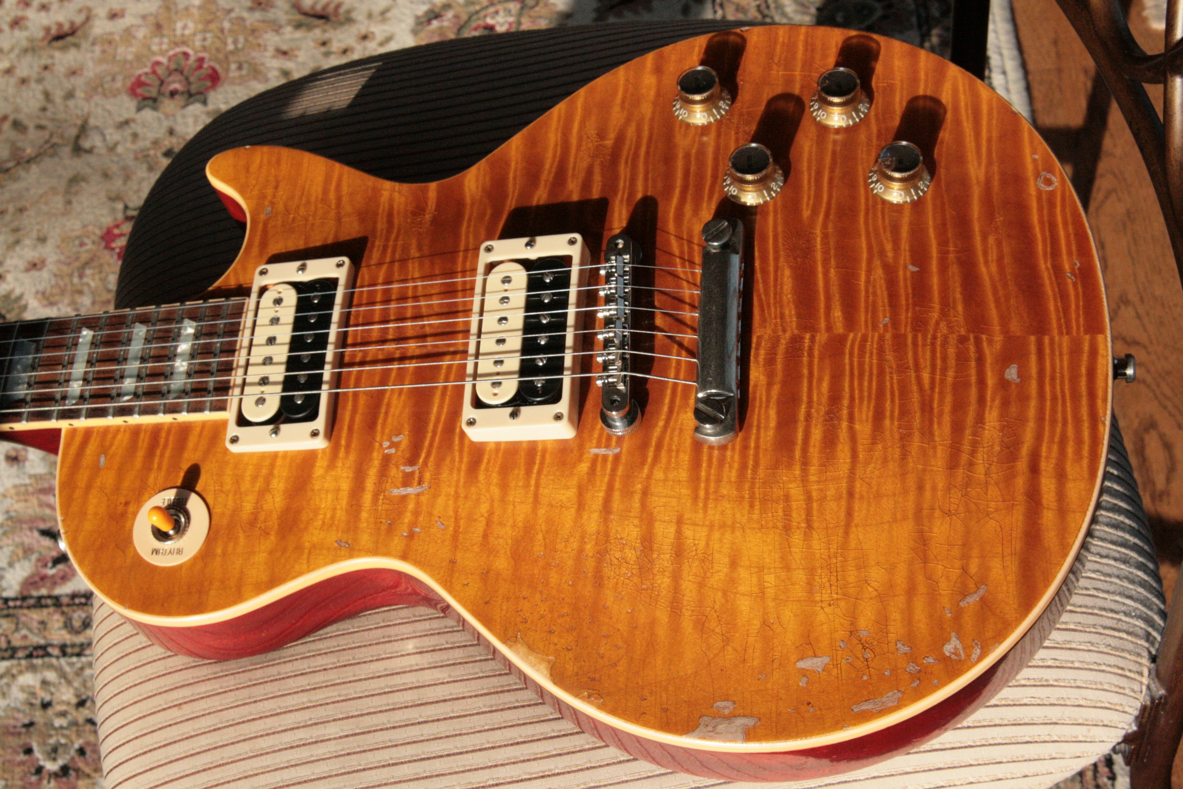 2010 Gibson SLASH #5 AFD Les Paul AGED SIGNED Appetite For Destruction ...