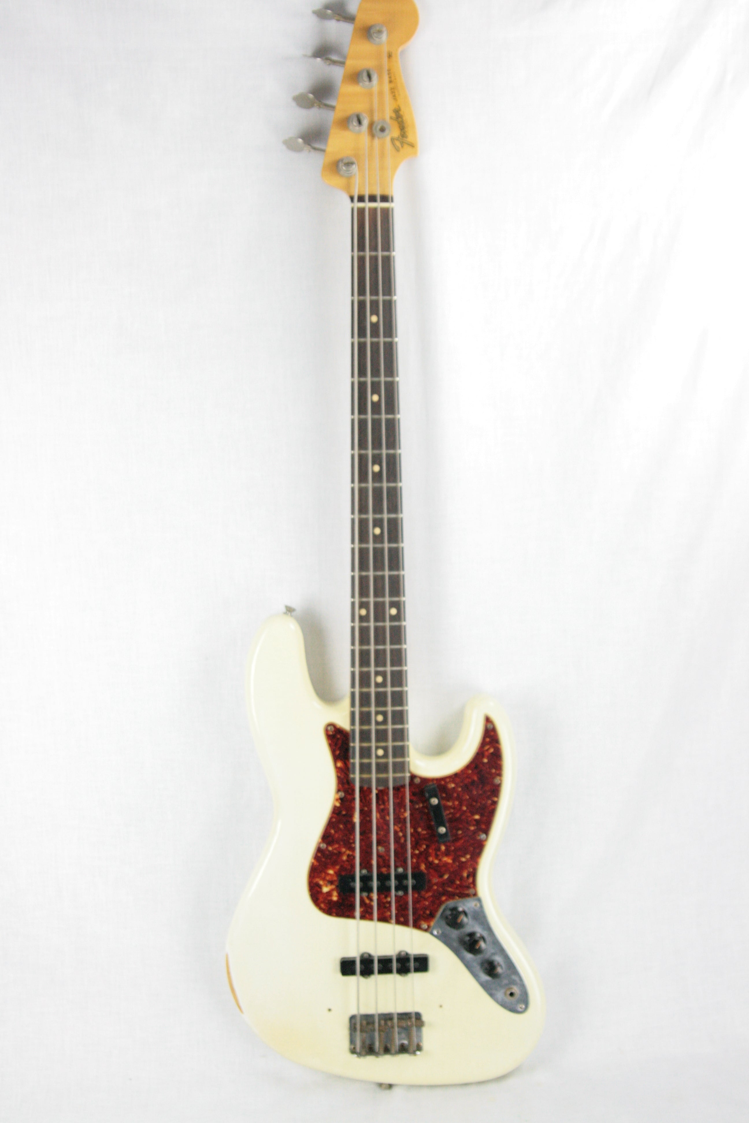 '64 Fender MASTERBUILT Jazz Bass Relic Olympic White Custom Shop Denni ...