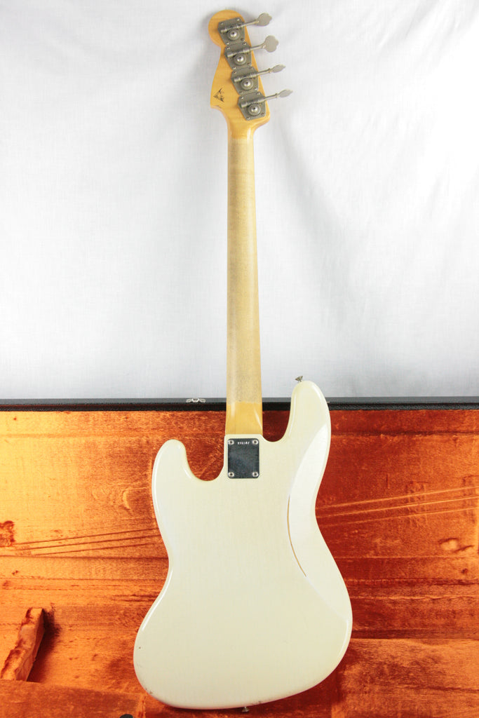 '64 Fender MASTERBUILT Jazz Bass Relic Olympic White Custom Shop Denni ...