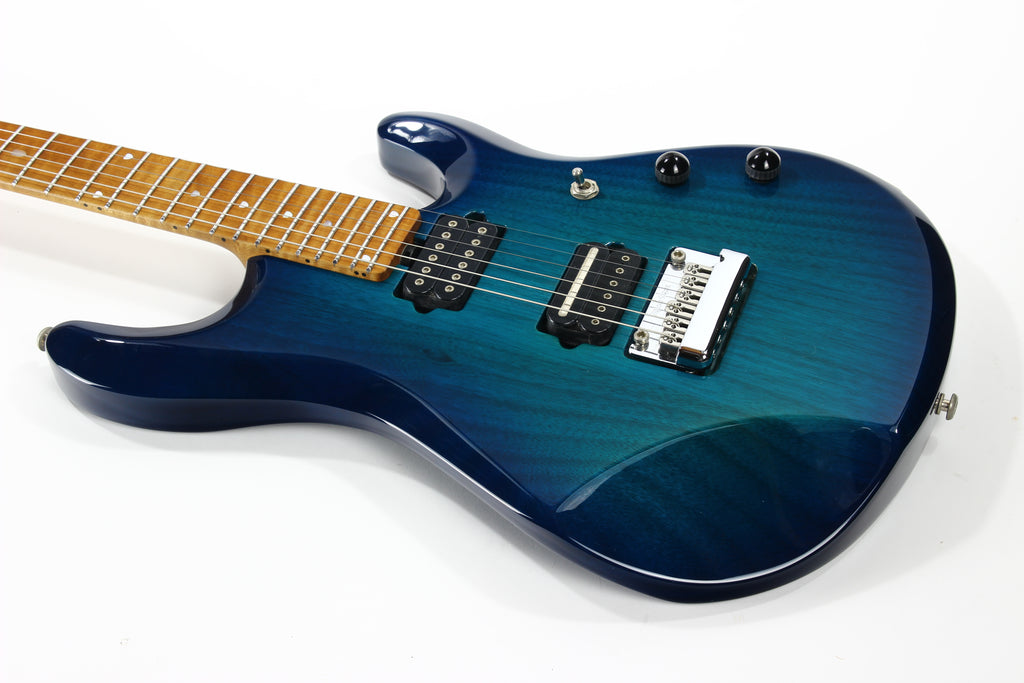 *SOLD* 2014 Ernie Ball Music Man John Petrucci JP6 Neptune Blue Burst ...