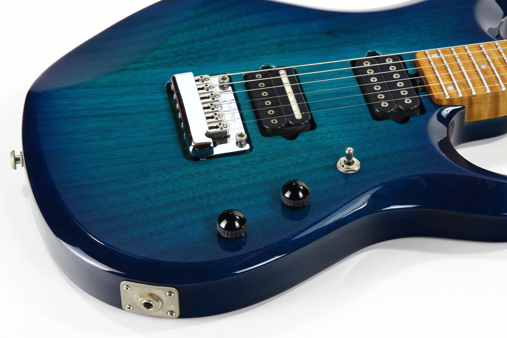 *SOLD* 2014 Ernie Ball Music Man John Petrucci JP6 Neptune Blue Burst ...