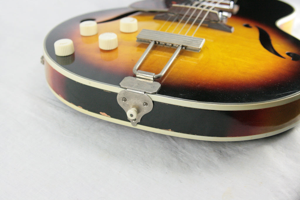 c 1960 Harmony H-70 Meteor LEFT-HANDED Guitar! Vintage Hollowbody! Kei ...