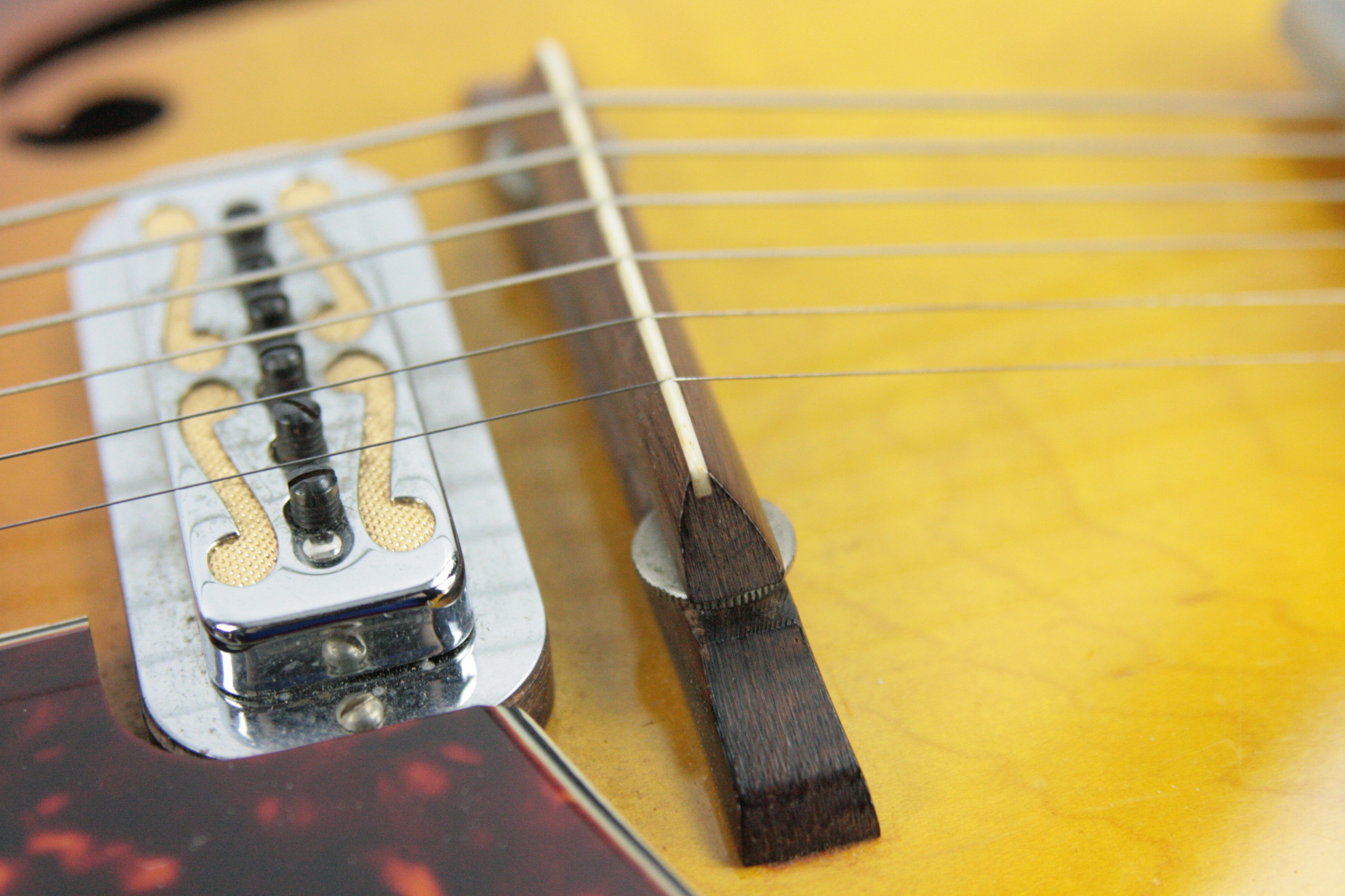 c 1960 Harmony H-70 Meteor LEFT-HANDED Guitar! Vintage Hollowbody! Kei ...